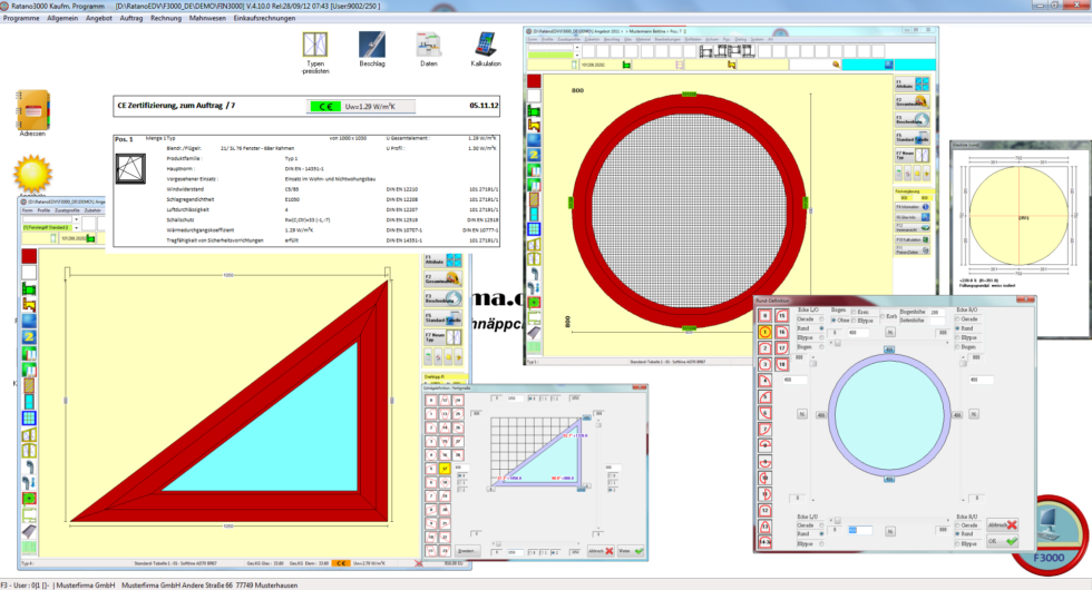 Software für Fensterbau und Handel - Ratano EDV